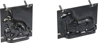 Original Kaiser 2-tlg Osterbackformen Set Lamm/Hasen Backform antihaftbeschichet Oster-Backform