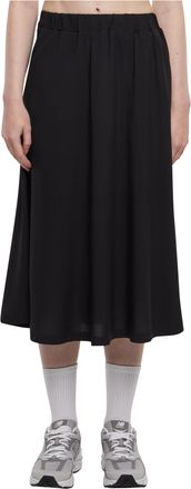 Urban Classics Damen Rock Ladies Viscose Skirt, lässiger Rock für Frauen, 3/4 Länge, erhältlich, Größen XS-5XL
