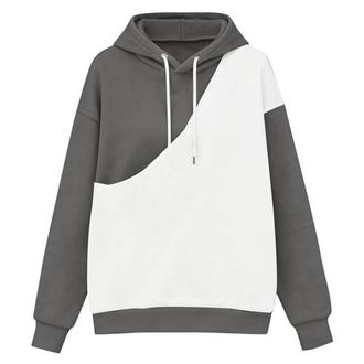 Generic Sweat &agrave; capuche unisexe 2026 avec poche pour petits et grands sweatshirts confortables avec poche avant pour et chats, gris, 3XL