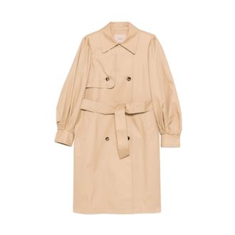 Twinset Femme, Manteaux, Beige, Taille: 38 FR Trench Coat