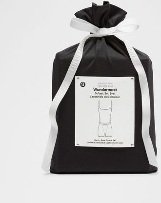 lululemon Wundermost Ultra-Soft Nulu Cami and Boxer Shortie Set pour Femmes - Noir - Taille XL