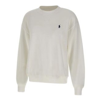 Polo Ralph Lauren Femme, Sweatshirts et sweats &agrave; capuche, Blanc, Taille: 36 FR Polo Ralph Lauren Sweaters White