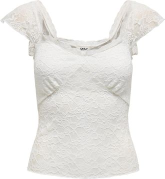 Only Onlbena Life Capsleeve V-Neck Top WVN