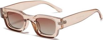 Generic Lunettes De Soleil Lunettes De Soleil Polaris&eacute;es &Agrave; Monture Carr&eacute;e &Agrave; La For Les Vacances En Plein Air(Brown)