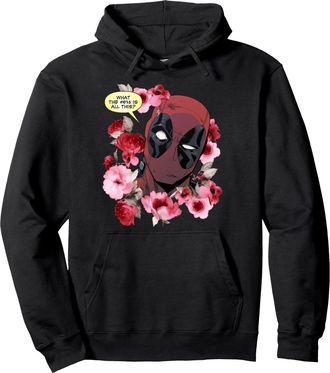 MARVEL Deadpool What The Flower Pullover Hoodie
