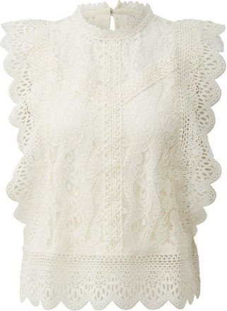 QS by s.Oliver Blusentop Bluse Blusentop aus Spitze