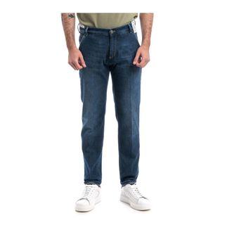 Pantaloni Torino Locker Geschnittene Denim Stretch Hose - - Jeans - Herren - Blau - W35
