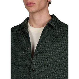 Les Deux Chemise droite jacquard en coton