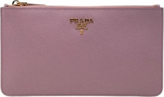 Prada Pochette en cuir Saffiano Pre-owned - Femme - Pre-owned - Rose - Taille: ONE Size
