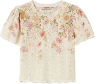 Twinset Femme, Tops, Beige, Taille: 40 FR Twin-set T-shirts et Polos