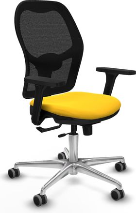 Piqueras y Crespo B&uuml;rostuhl mit 3D-Armen, h&ouml;henverstellbare Lendenwirbelst&uuml;tze, ausgestattet mit Syncro/Traslack und eingespritztem Schaum. Mit Rollen von 65 mm, Parket