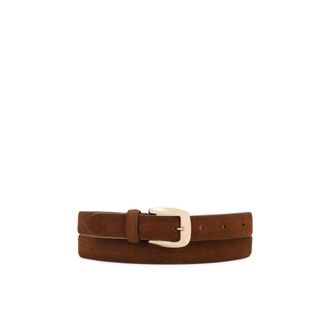Kazar Klassischer G&uuml;rtel aus weichem Wildleder - - Accessories - Damen - Braun - 80 CM