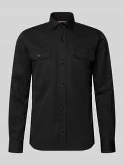HUGO BOSS Regular Fit Overshirt aus Baumwoll-Lyocell-Mix Modell H-ROB-SP-2P-263