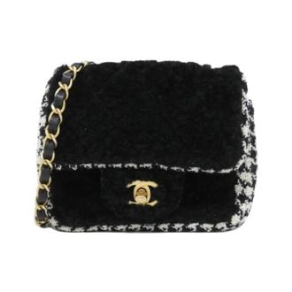 Chanel Pre-owned Shearling Sheepskin Tweed Shoulder Bag - - Pre-owned - Damen - Mehrfarbig - ONE SIZE