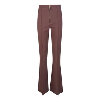 Elisabetta Franchi Femme, Pantalons, Brun, Taille: 42 FR Pantalon Essentiel