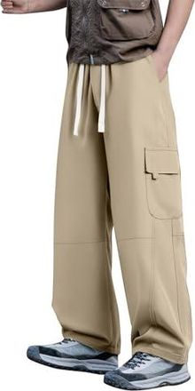 Generic Pantalon cargo baggy pour homme - Pantalon cargo tendance pour homme - Pantalon &eacute;l&eacute;gant pour adolescents - Pantalon streetwear Y2K - Pantalon de sport