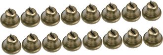 Aboofan 16 St&uuml;ck Teiliges Bronze Jingle Bells f&uuml;r Haustierhalsb&auml;nder Weihnachtsdekoration und Windspiele Handgefertigte Gl&ouml;ckchen mit Klarem Klang f&uuml;r Festlic