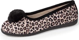Isotoner Chaussons Pantoufles Ballerines Femme Pompom