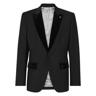 Billionaire Boys Club Klassischer- taillierter Blazer - - Jackets - Herren - Schwarzk - 3XL