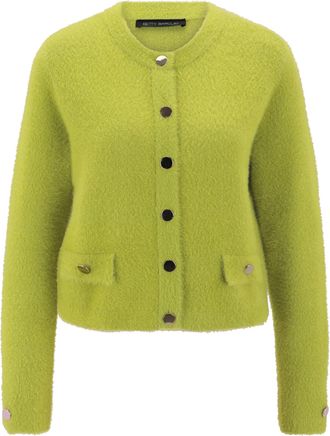 Betty Barclay Damen Casual-Strickjacke mit Knopfleiste 36, Fresh Moss