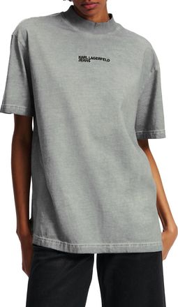 Karl Lagerfeld Relaxed Washed Tee, Monument, S