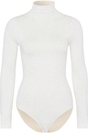 Falke Rich Cotton W Bo matière douce manches longues 1 pièce, Body Femme, Blanc Ivory 2179, L 44-46