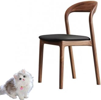 Generic Esstühle für Küchenholzstühle mit starken massiven Holzbeinen Schwarz 81 * 43 * 46cm