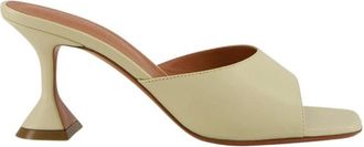 Amina Muaddi Femme, Chaussures, Beige, Taille: 36 EU Lupita Slipper Nappa