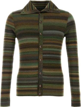 Dolce & Gabbana Cardigan en maille ray&eacute;e Costa - Homme - Pulls - Multicolore - Taille: L