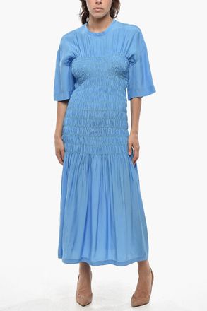 Stella McCartney Drapiertes Satinkleid ENVERS Stella McCartney