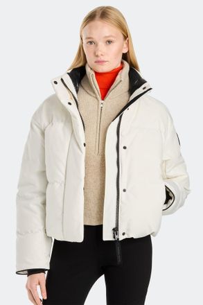 Canada Goose Kurze Grandview Jacke mit Black Disc