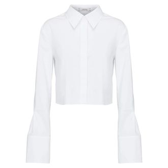 Dorothee Schumacher Femme, Blouses et Chemises, Blanc, Taille: 42 FR Poplin Power Blouse