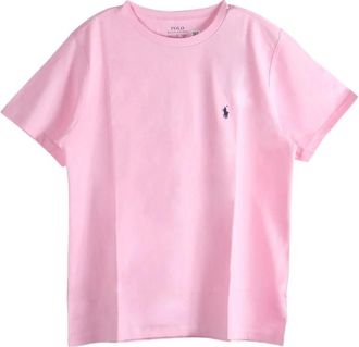 Polo Ralph Lauren Homme, Tops, Rose, Taille: S Maglietta girocollo mezza manica logo