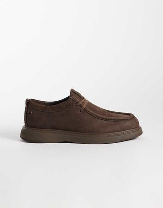 Tommy Hilfiger Belmont Schuhe aus echtem Nubukleder in Braun