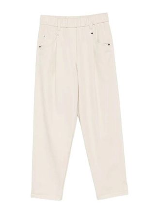 Brunello Cucinelli Casual Hose - Wei&szlig;