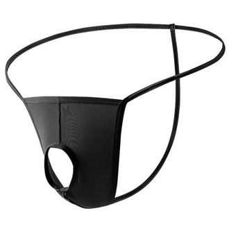 Generic Tanga exotique pour homme pour la vie nocturne avec un design unique de d&eacute;coupe. Confort pour toutes les saisons. Lavage &agrave; la main recommand&eacute;., Noir, 