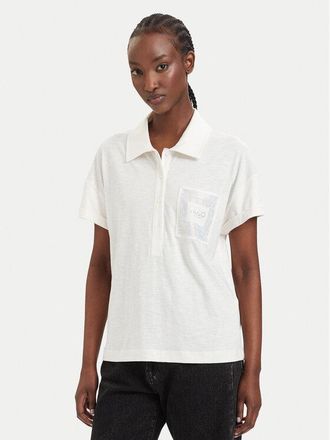 Liu Jo Poloshirt TA6159 JS870 Creme Regular Fit