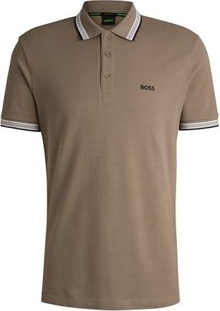 BOSS Hommes Paddy Polo Paddy en piqué de Coton avec sous-col logoté