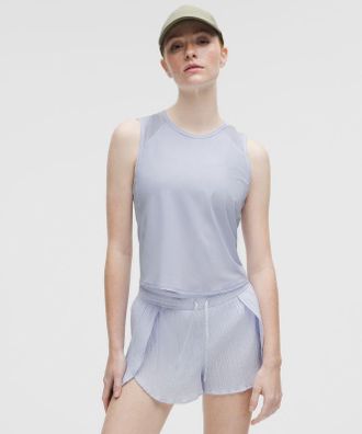 lululemon Sculpt Crop-Tanktop mit Ventilationsschlitz für Frauen - Größe 10 in Serene Blue