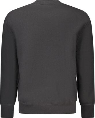 Calvin Klein Logo-Embroidered Cotton Sweatshirt - Black