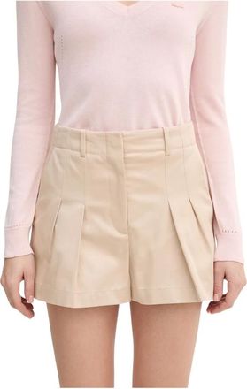 Lacoste Damen, Shorts, Beige, SGr&ouml;&szlig;e