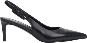Estro & Luminara Femme, Chaussures, Noir, Taille: 36 EU Escarpins Slingback &agrave; Bout Pointu