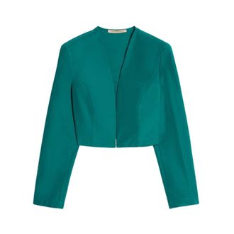 Pennyblack Smaragdgr&uuml;ne Bolerojacke - - Jackets - Damen - Gr&uuml;n - M