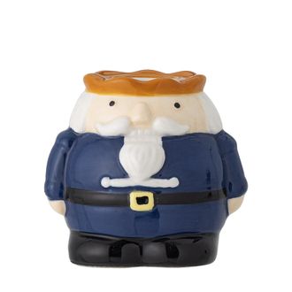 Bloomingville Feast Kerzenhalter, Blue, Steingut