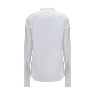 Fendi Womens White Cotton Dress Shirt