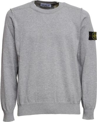 Stone Island Homme, Sweatshirts et sweats &agrave; capuche, Gris, Taille: S SweaT-shirt ras du cou