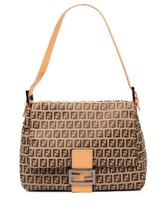 Fendi sac porté épaule Mamma Forever (2000-2010) - Marron