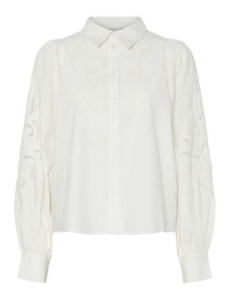 Vero Moda Y.A.S Yaszimia Ls T-Shirt S. Noos, Star White, 40