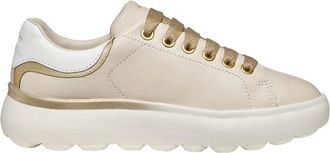 Geox Femme, Chaussures, Beige, Taille: 38 EU Spherica Baskets