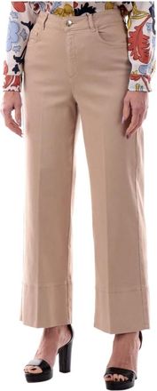 Marella Femme, Pantalons, Brun, Taille: 44 FR Wide Pantalons